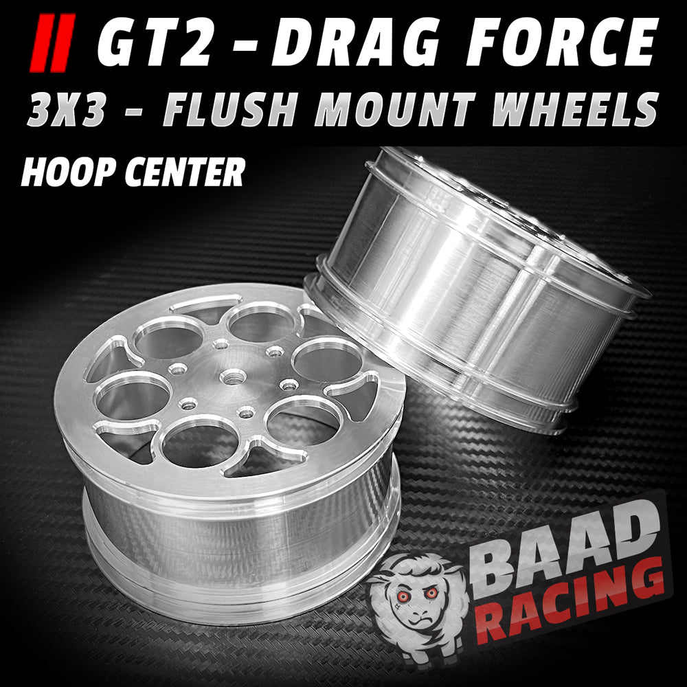 BAAD RACING | Glue Type 3"x3"- RC Drag Car Wheels