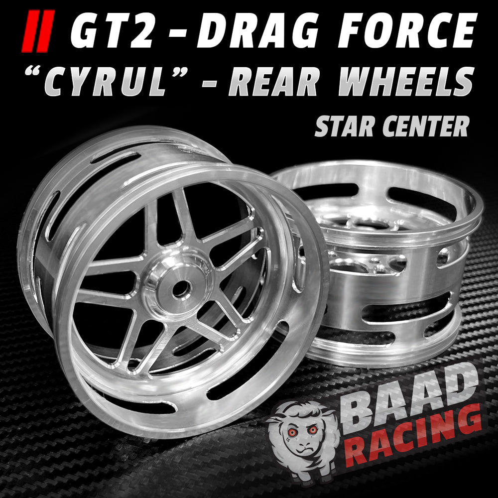 BAAD RACING | "CYRUL" - Glue Type - RC Drag Car Rear Wheels