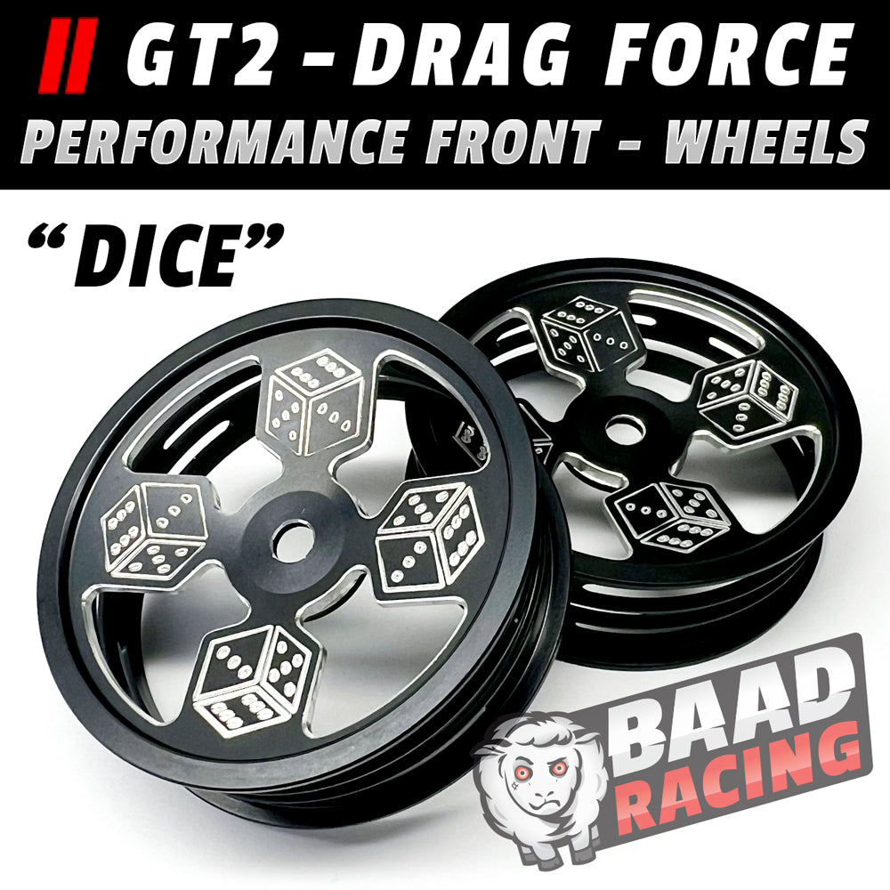 BAAD RACING | GT2 - Glue Type Drag Force - Front Wheels - DICE