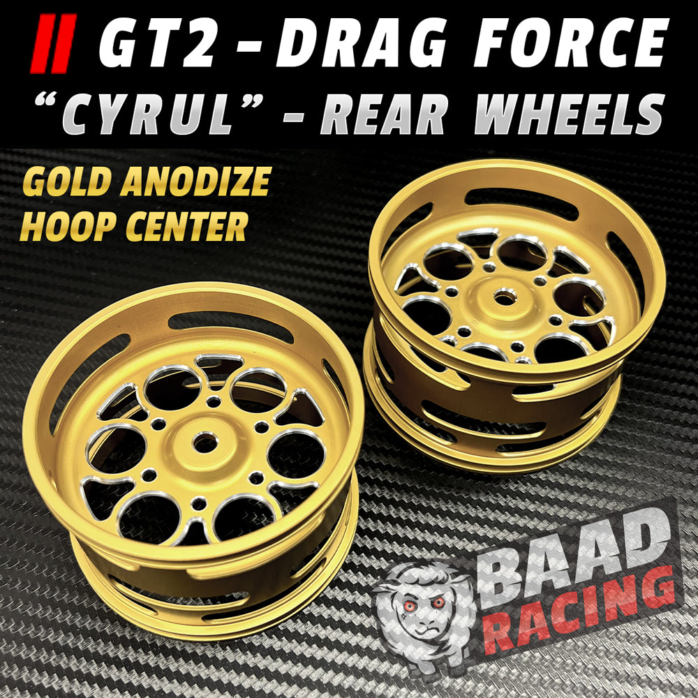 BAAD RACING | "CYRUL" - Glue Type - RC Drag Car Rear Wheels