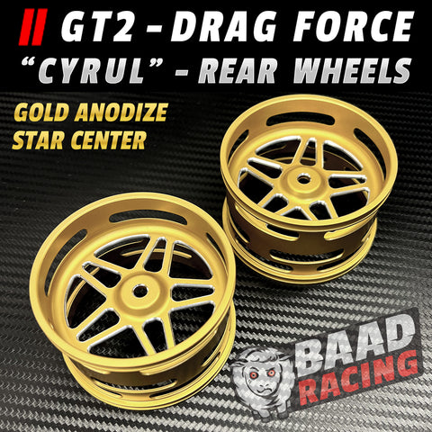 BAAD RACING | "CYRUL" - Glue Type - RC Drag Car Rear Wheels
