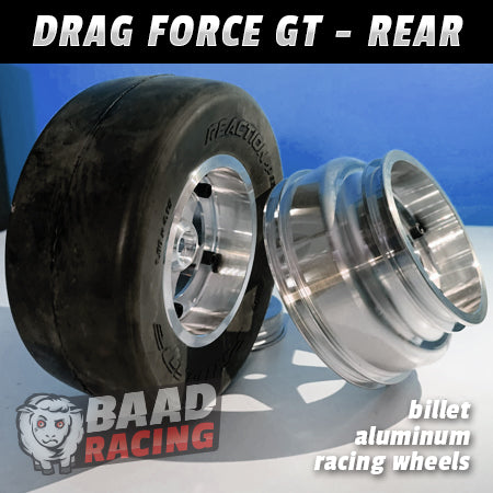 BAAD RACING | "Drag Force GT" - Rear Drag wheels