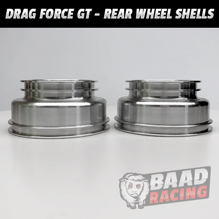 BAAD RACING | RC Car & Truck Parts - Drag Force GT - Rear Wheel Shells