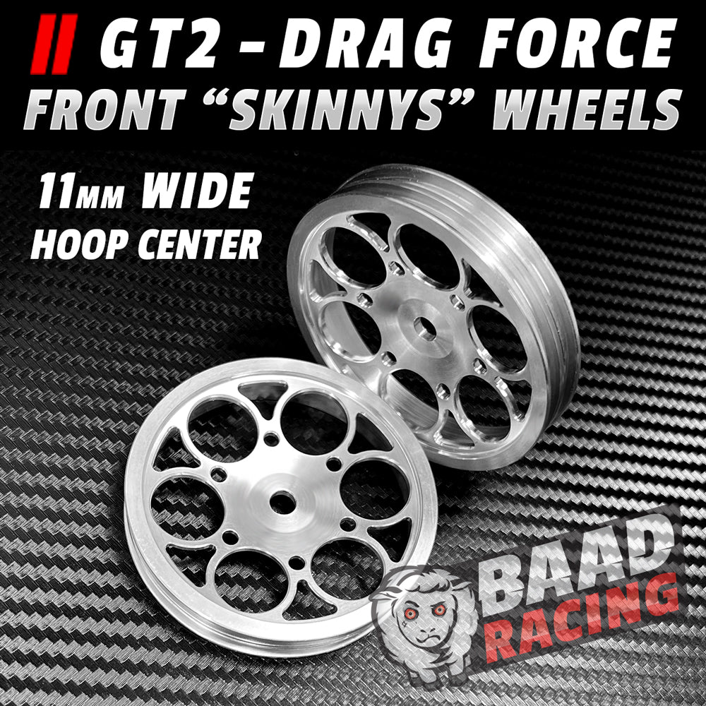 BAAD RACING | Glue Type - RC Drag Car Front Wheels - "SKINNYS"